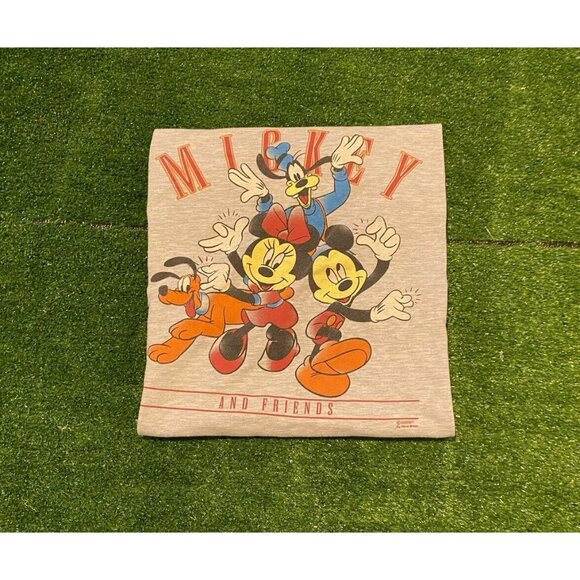 Velva Sheen | Shirts | Vintage Mickey Mouse Shirt Mens Large Gray Pluto ...